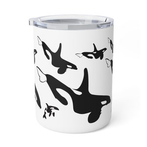 Orca Pod Killer Whale Insulated Beverage Mug | Gift for Nature/wildlife ...