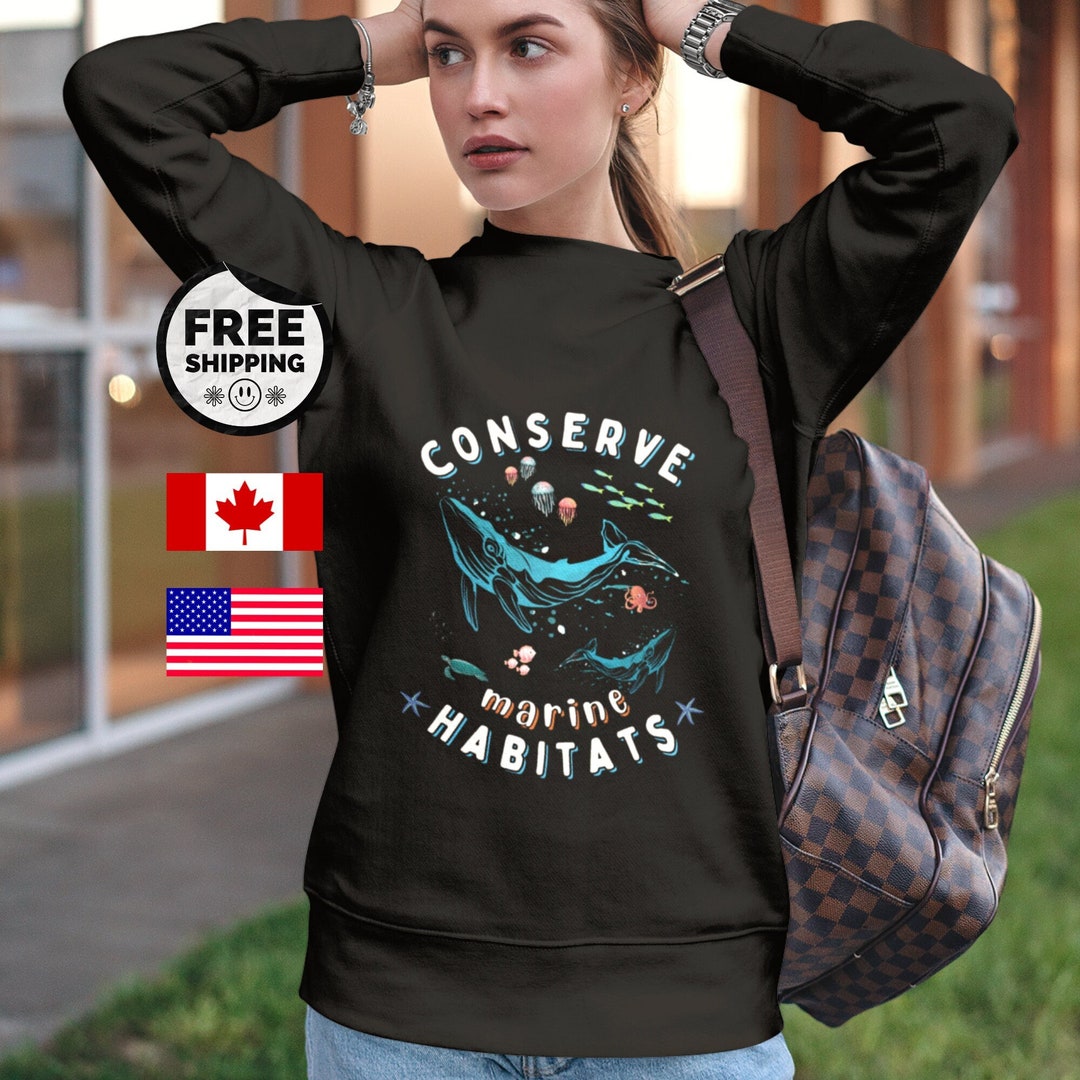 Ocean Conservation Sweater Save the Seas Marine Life - Etsy