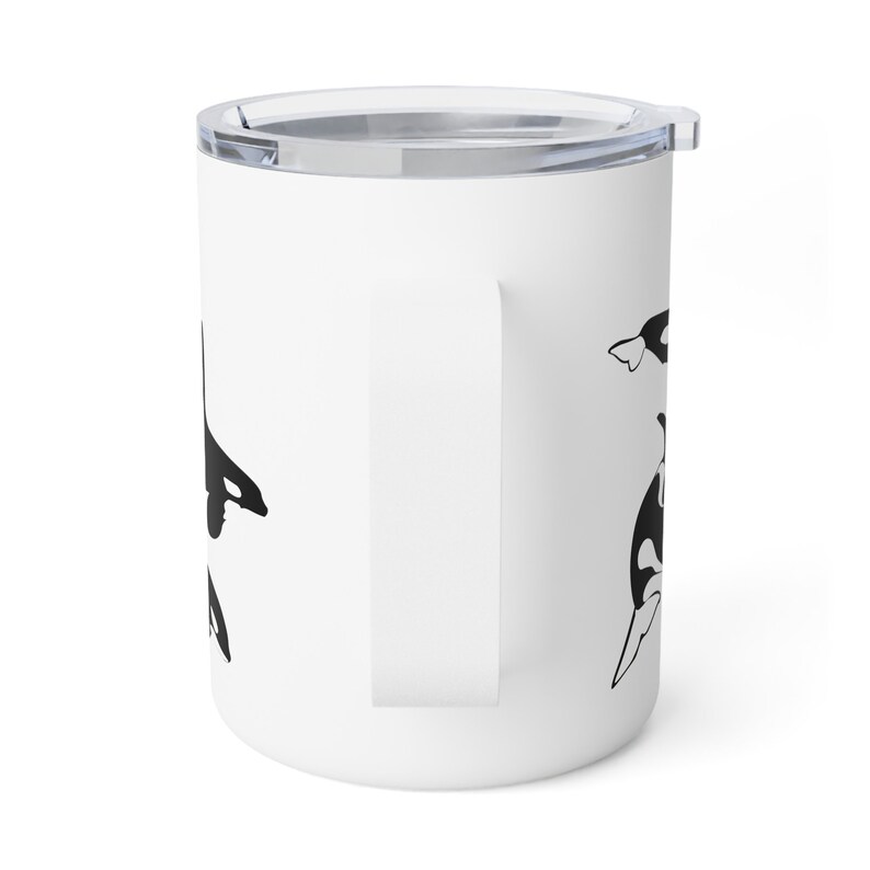 Orca Pod Killer Whale Insulated Beverage Mug | Gift for Nature/wildlife ...