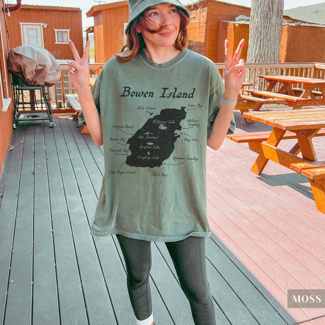 Bowen Island T-shirt | Retro British Columbia Canada Souvenir Tshirt ...