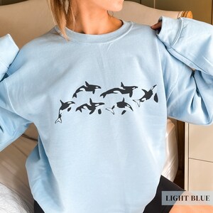 Orca Pod Killer Whale Crewneck Sweater | Gift for Ocean/sealife/nature ...
