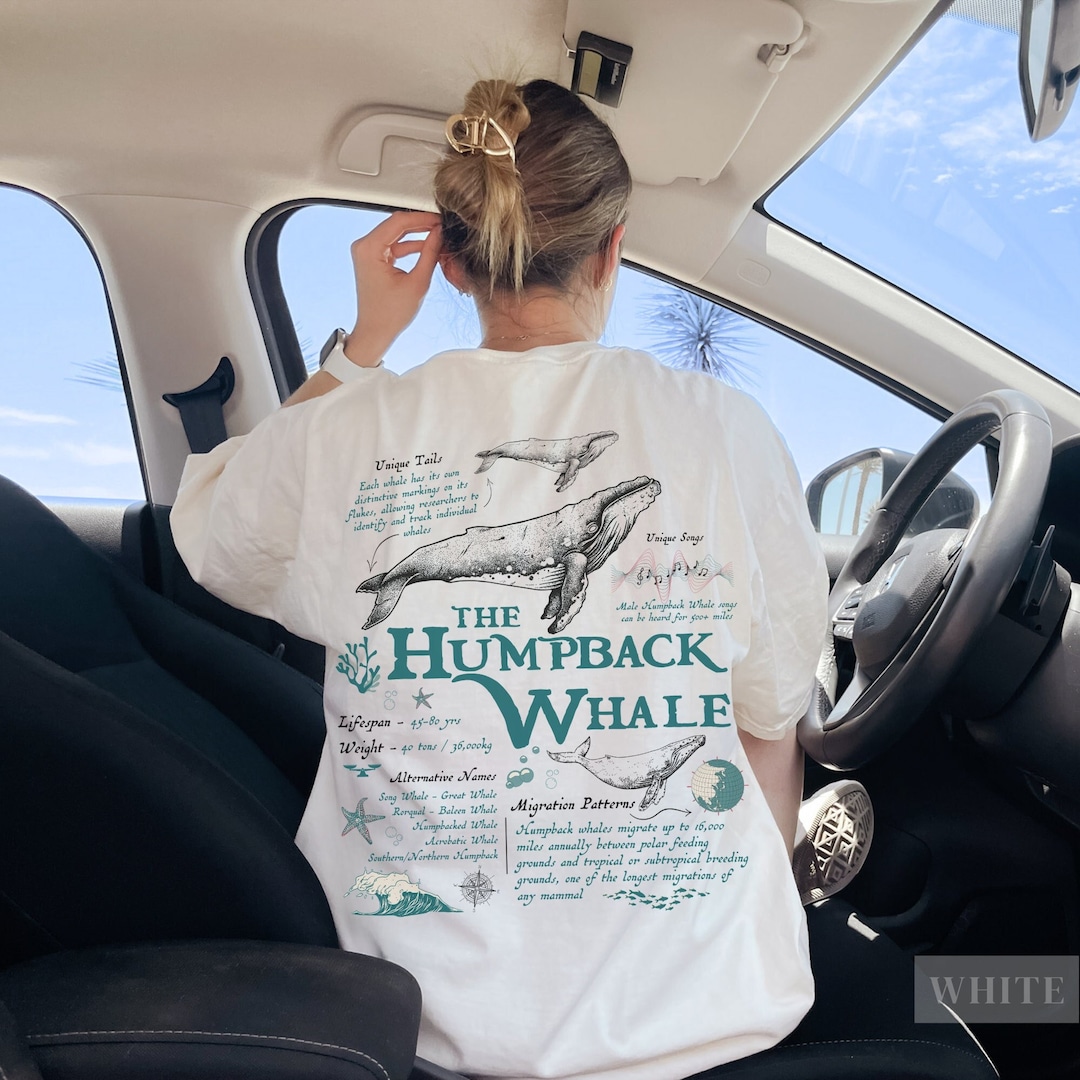 Vintage Humpback Whale Facts Tshirt | Retro 90s Y2K Oceancore Aesthetic ...