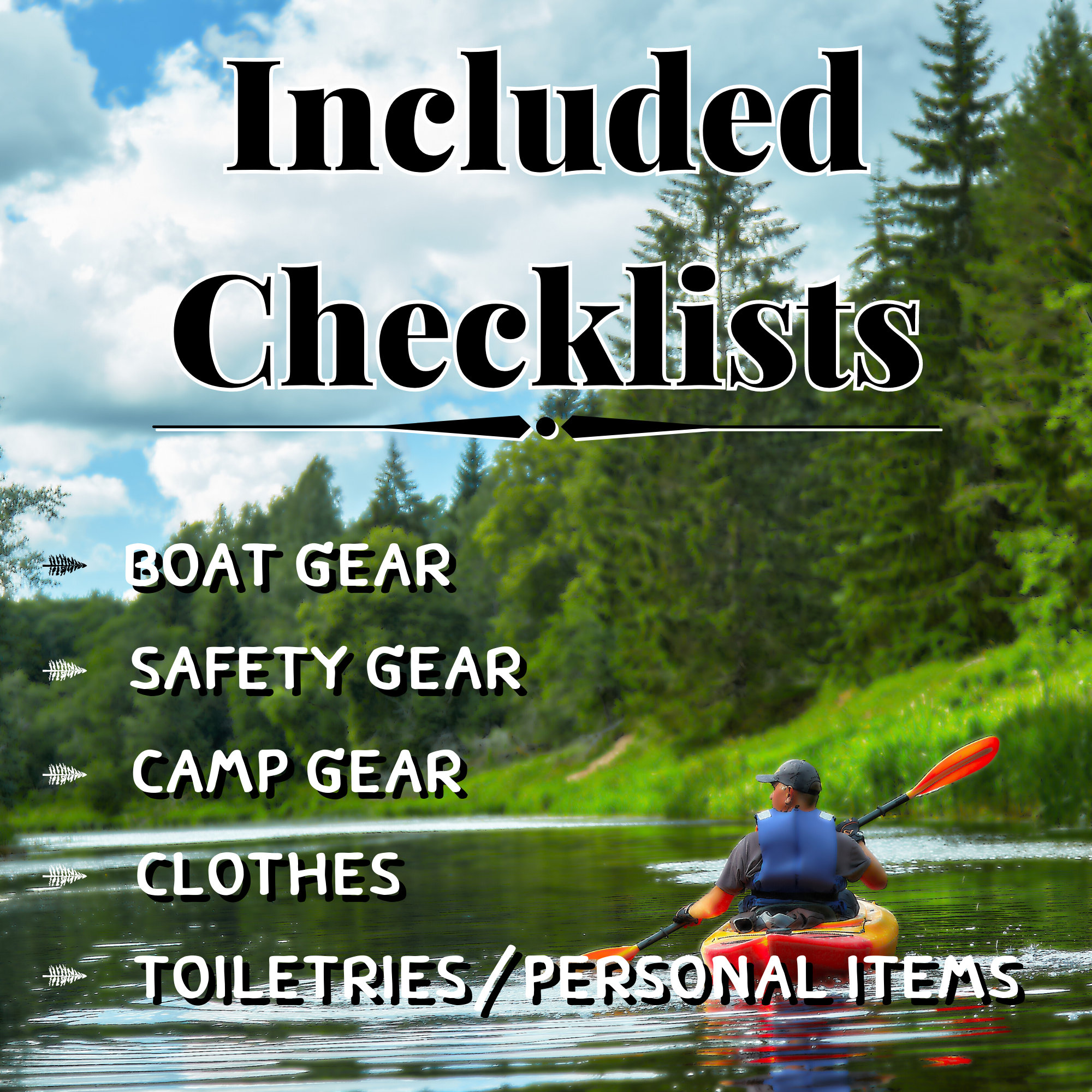 The Ultimate Kayak Packing List | Downloadable/printable Kayaking ...