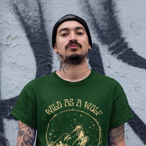 Wolf Tshirt | Howling Wolf Shirt | Gift for Hikers Outdoor Nature ...