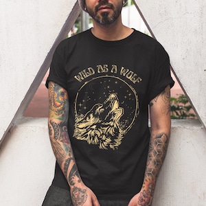 Wolf Tshirt | Howling Wolf Shirt | Gift for Hikers Outdoor Nature ...