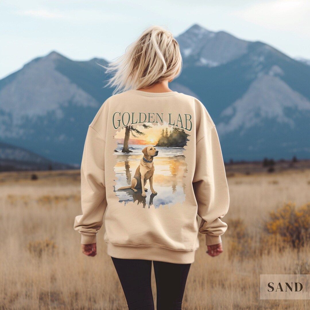 Golden Lab Sweatshirt | Customizable Dog Name | Custom Pet Labrador ...