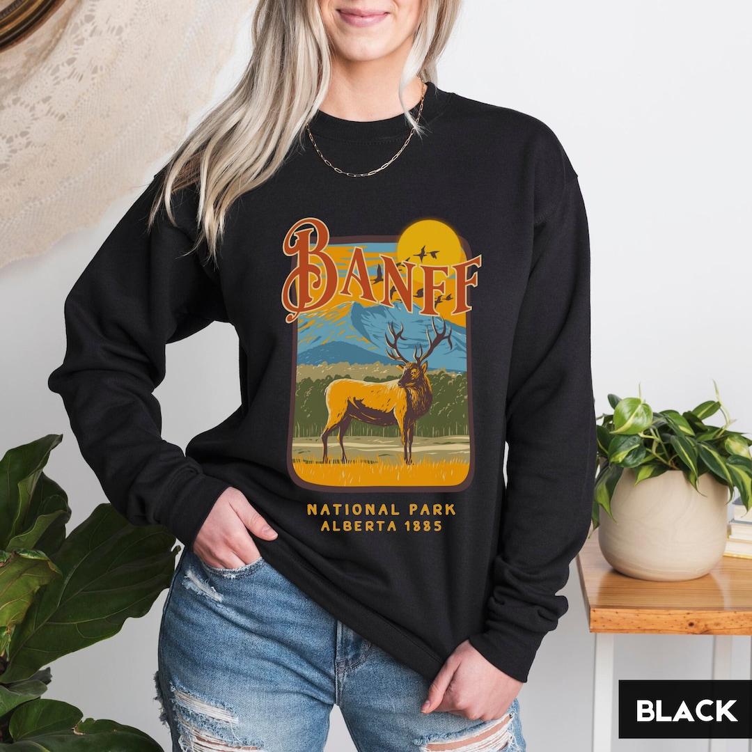 Banff Alberta National Park Crewneck Sweatshirt | Gift for Outdoor ...