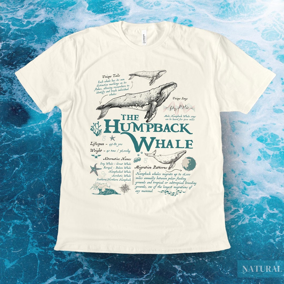 Humpback Whale© T-shirt | Retro Wildlife Collection | Vintage 90s Y2K ...
