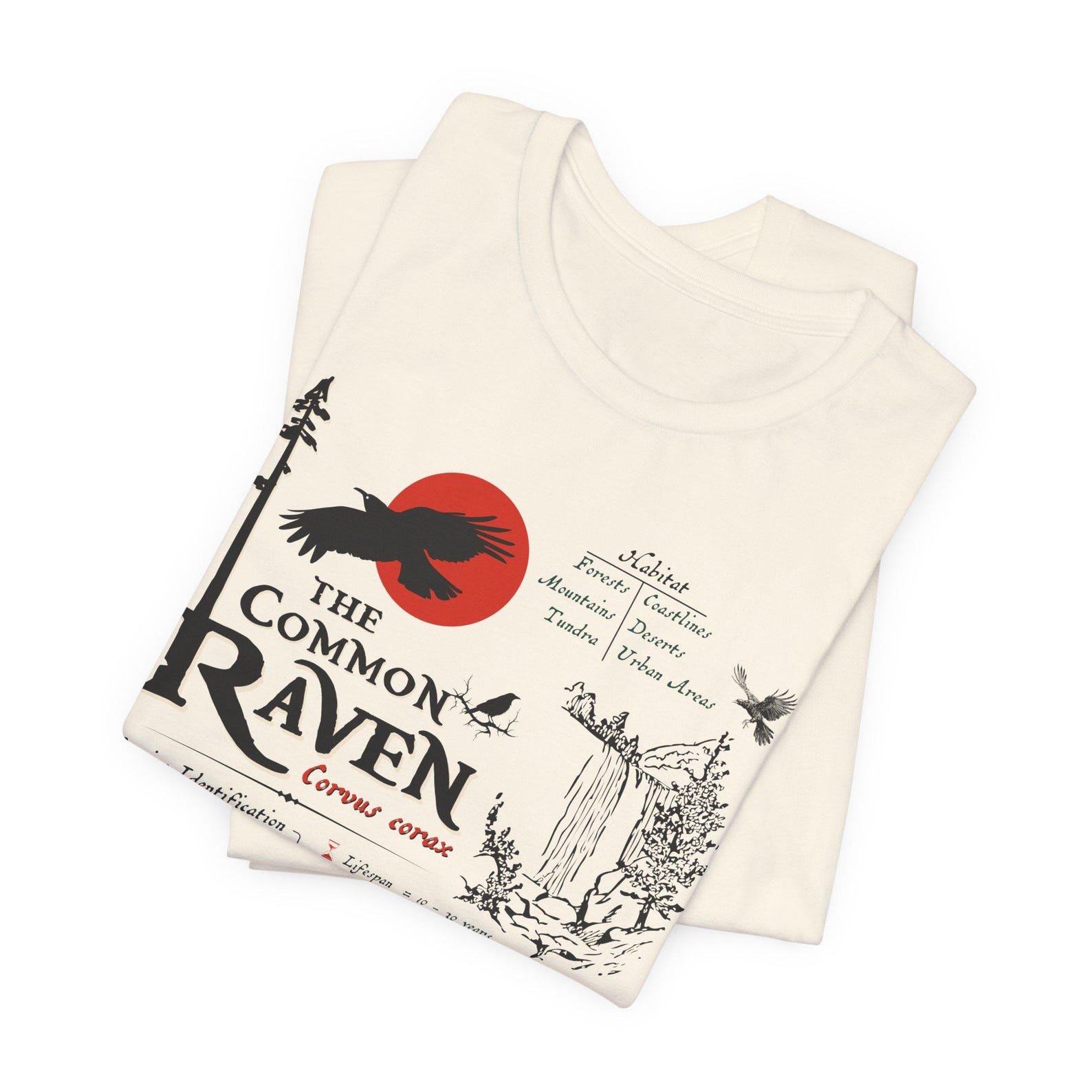 Common Raven© T-shirt | Retro Wildlife Collection | Vintage 90s Y2K ...