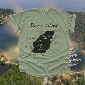 Bowen Island T-shirt | Retro British Columbia Canada Souvenir Tshirt ...