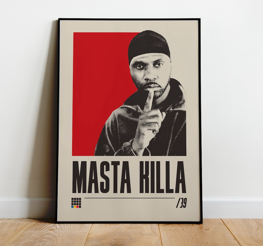 Masta Killa Poster Wu-tang Clan Hip Hop Icon Art, Rap Music Decor ...