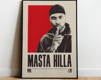 Cappadonna Wu-tang Clan Hip Hop Poster Rap Music Art, Icon Decor ...