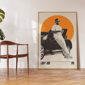 Larry June Poster Larry June Artwork Larry June Print West Coast Rap ...
