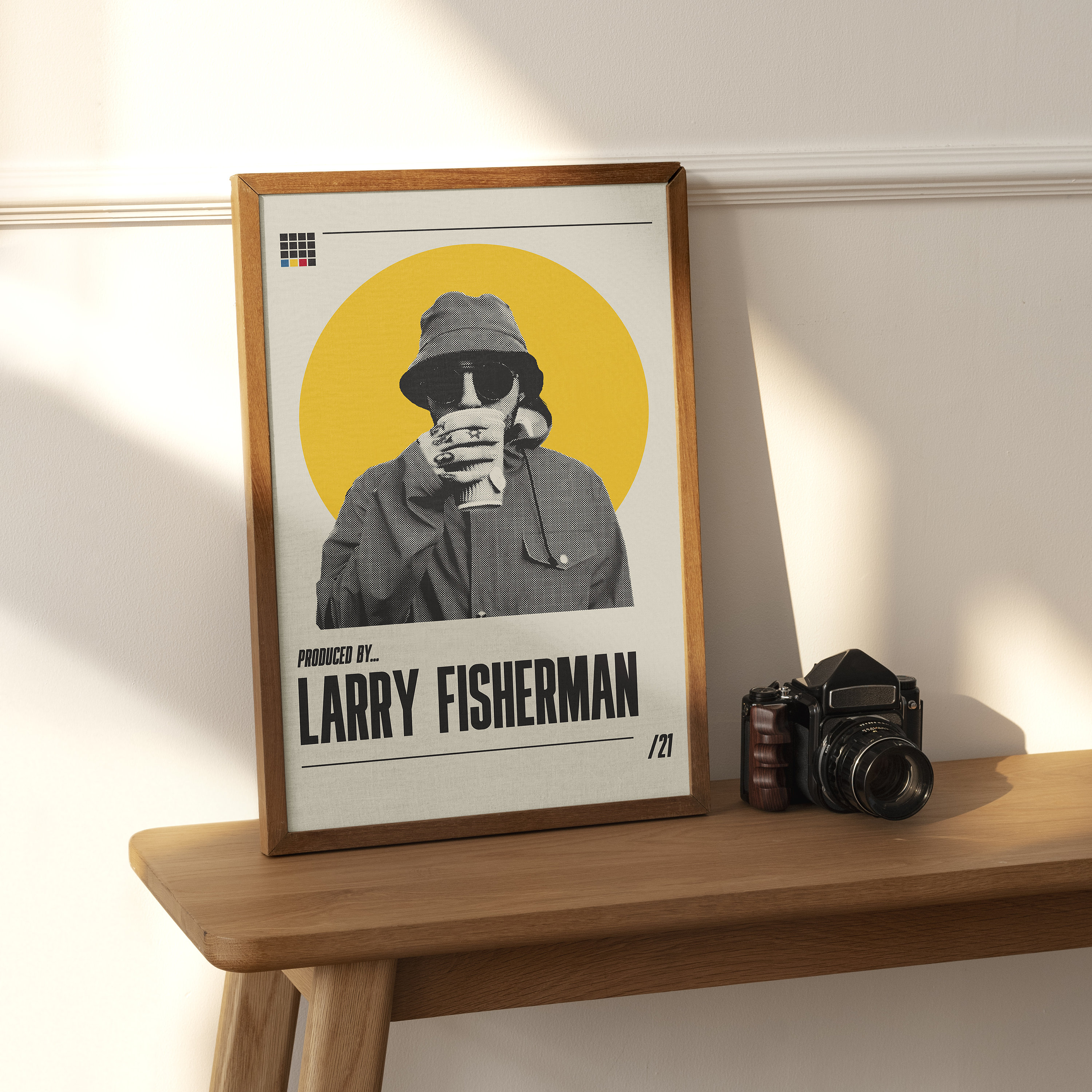 Larry Fisherman Poster Hip Hop Wall Art, Mac Miller Hip Hop Artwork ...