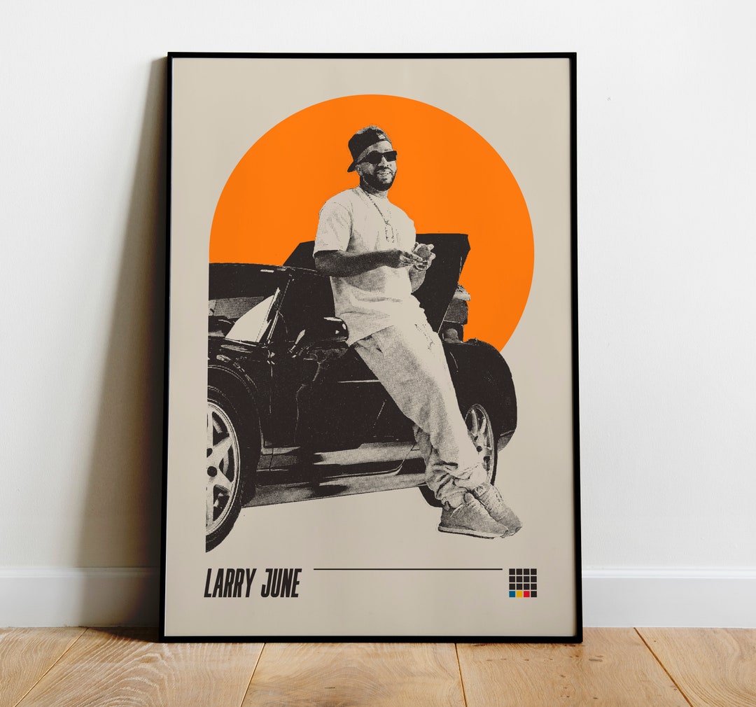 Larry June Poster Larry June Artwork Larry June Print West Coast Rap ...