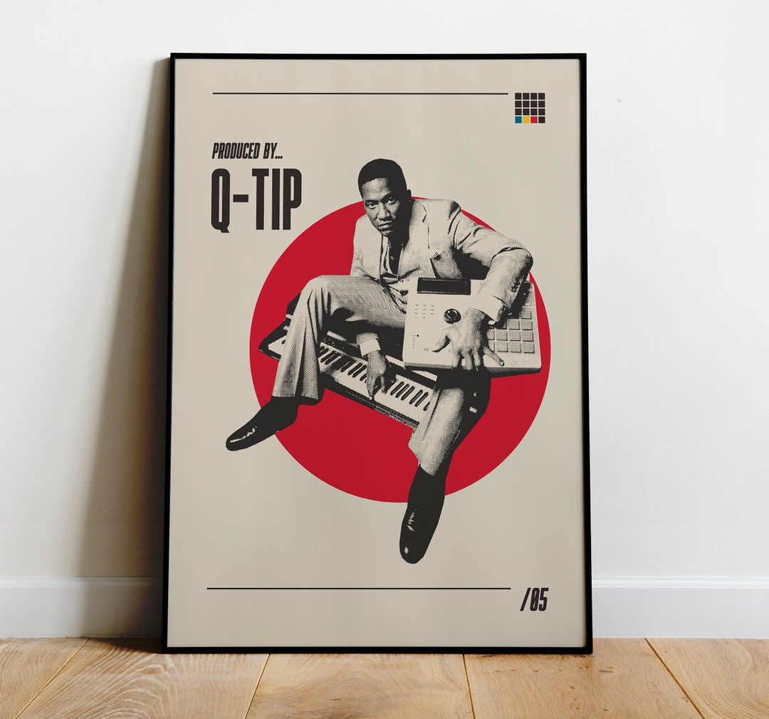 Q-tip Poster Hip Hop Wall Artwork, Hip Hop Music Producer Gift Idea ...