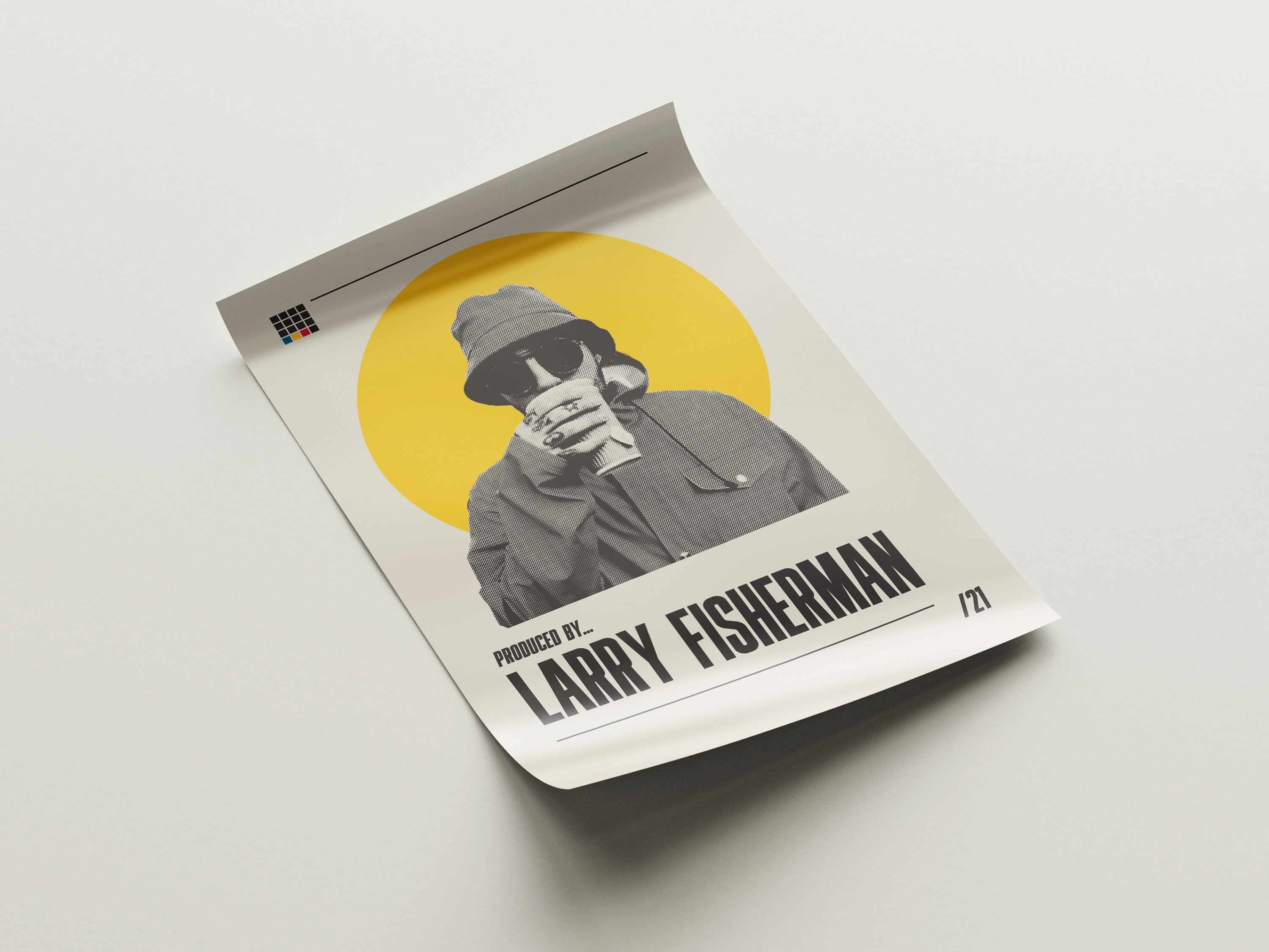 Larry Fisherman Poster Hip Hop Wall Art, Mac Miller Hip Hop Artwork ...