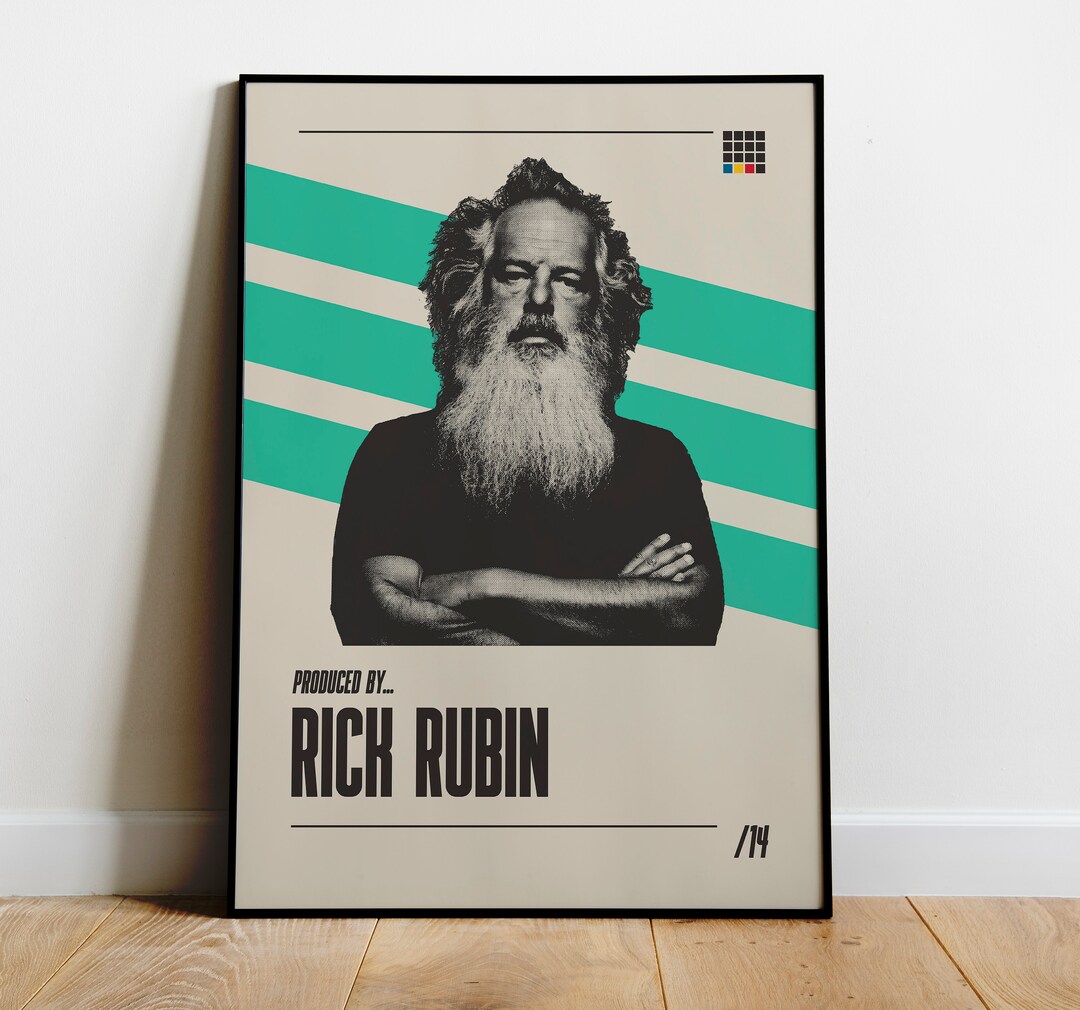 Rick Rubin Poster Hip Hop Wall Art, Poster for Studio Producers, Music ...