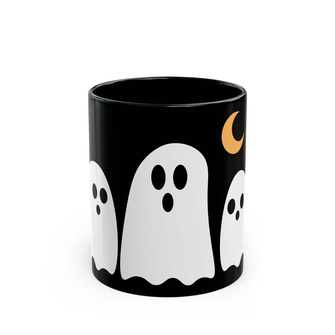 Ghostly Halloween Coffee Mug: Spooky Ceramic Decor, Fall Gift - Etsy