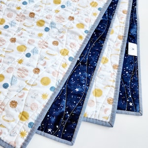 Space Blanket, Planets Quilt, Baby Boy Quilt, Outer Space - Etsy Canada