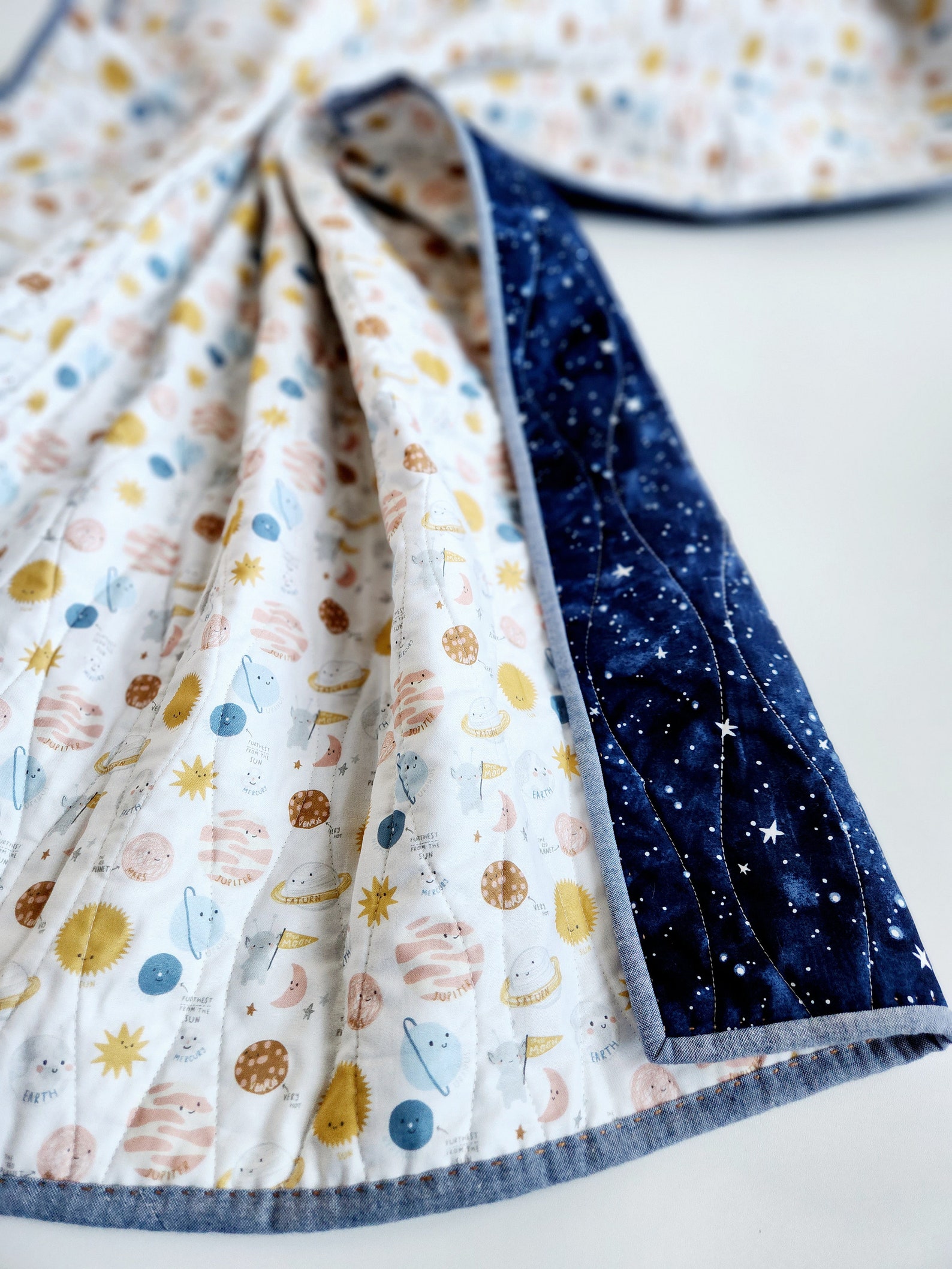 Space Blanket, Planets Quilt, Baby Boy Quilt, Outer Space - Etsy Canada