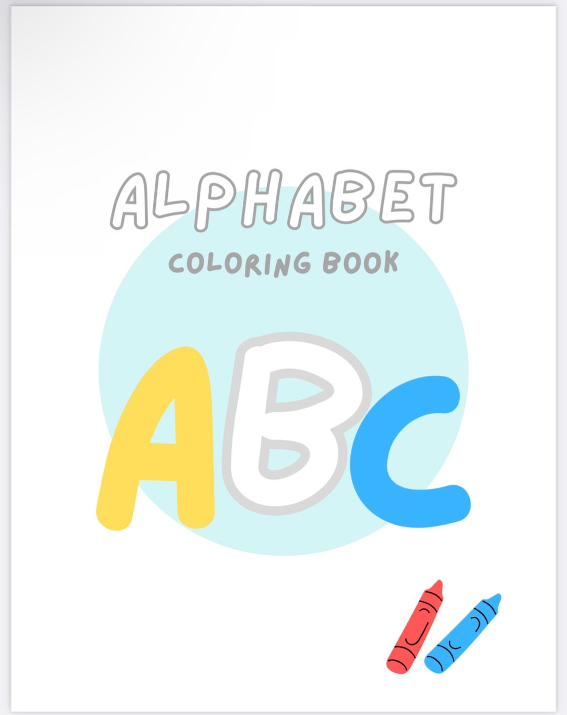 Alphabet Coloring Book | Printable | All 26 Letters - Etsy