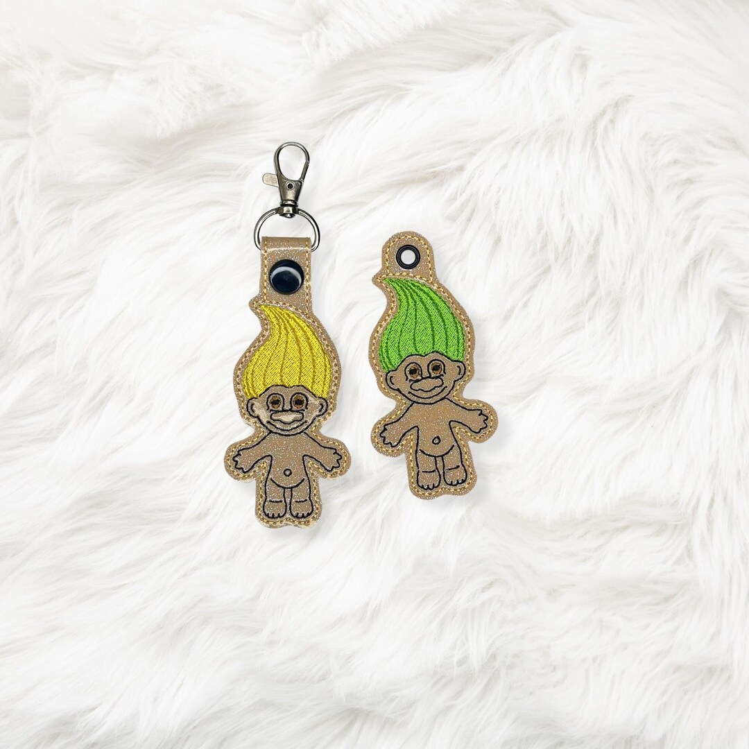 ITH 4x4 Troll Snaptab/eyelet, in the Hoop Machine Embroidery Design ...