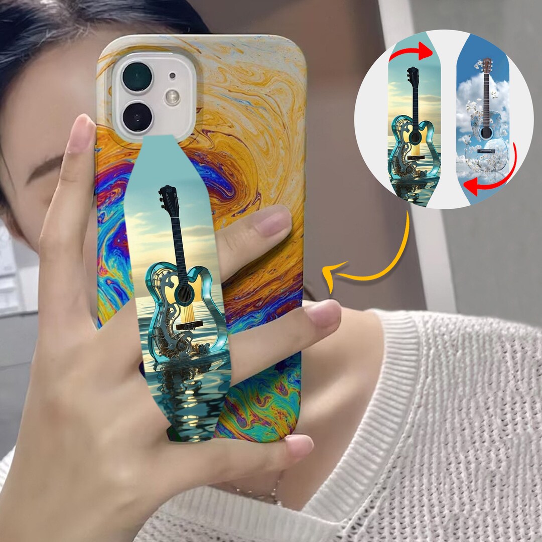 Musical Instruments Phone Grip Strap: Custom Reversible Finger Loop - Etsy