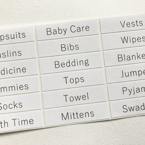 Nursery Labels - Etsy