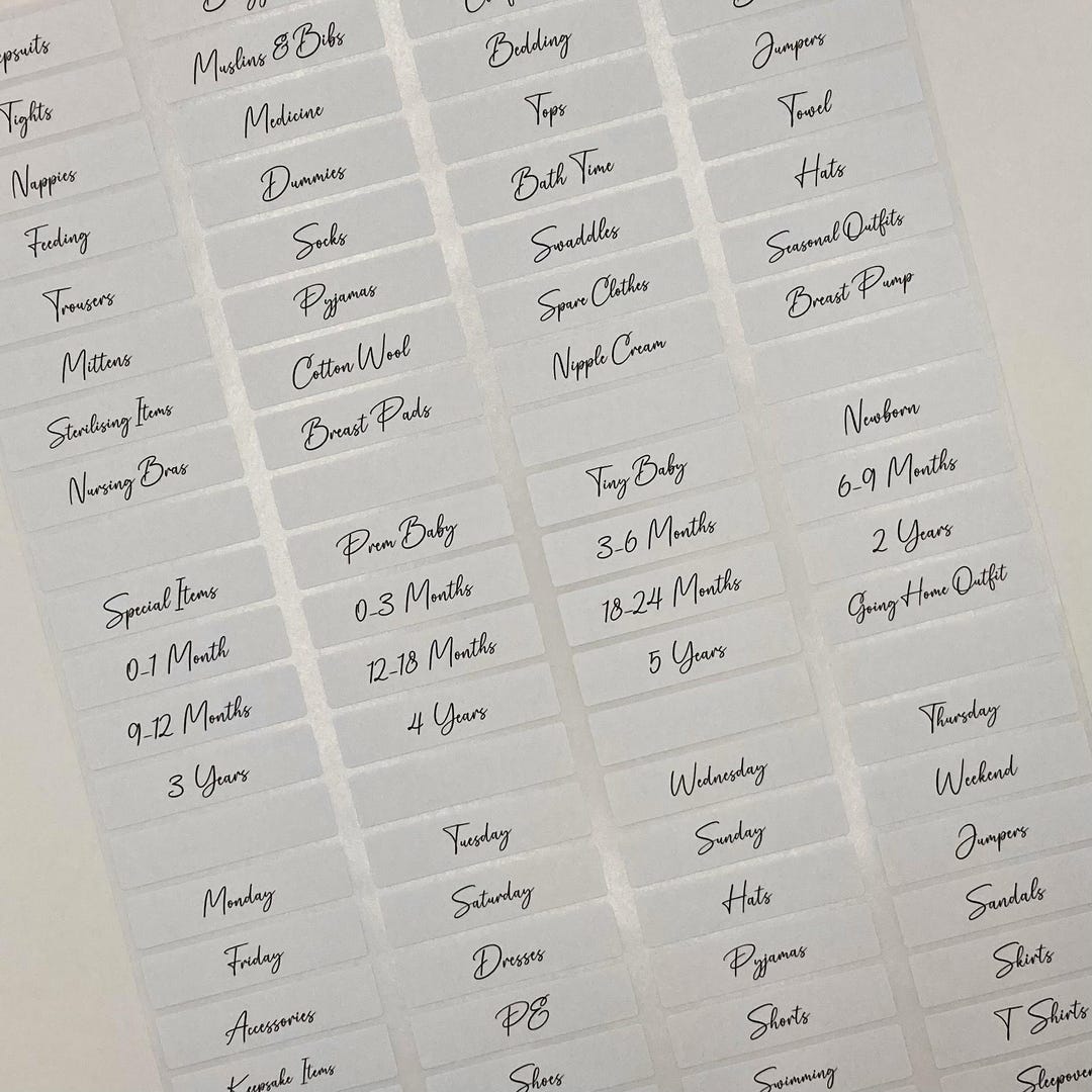 X84 Hospital Bag & Children's Nursery Drawer Organisation Storage ...