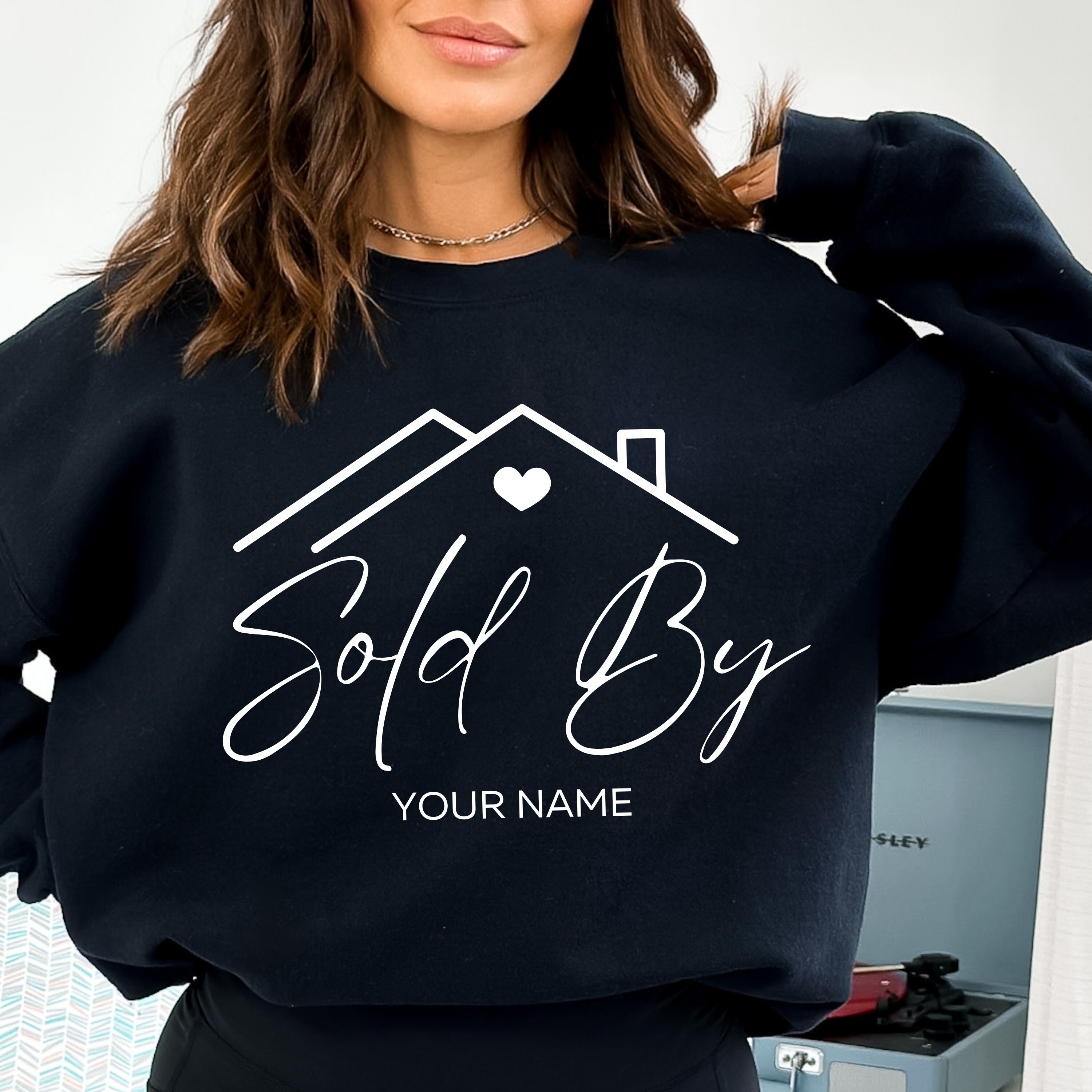 Personalized Realtor Sweatshirt, Real Estate Agent Sweatshirt, Custom ...