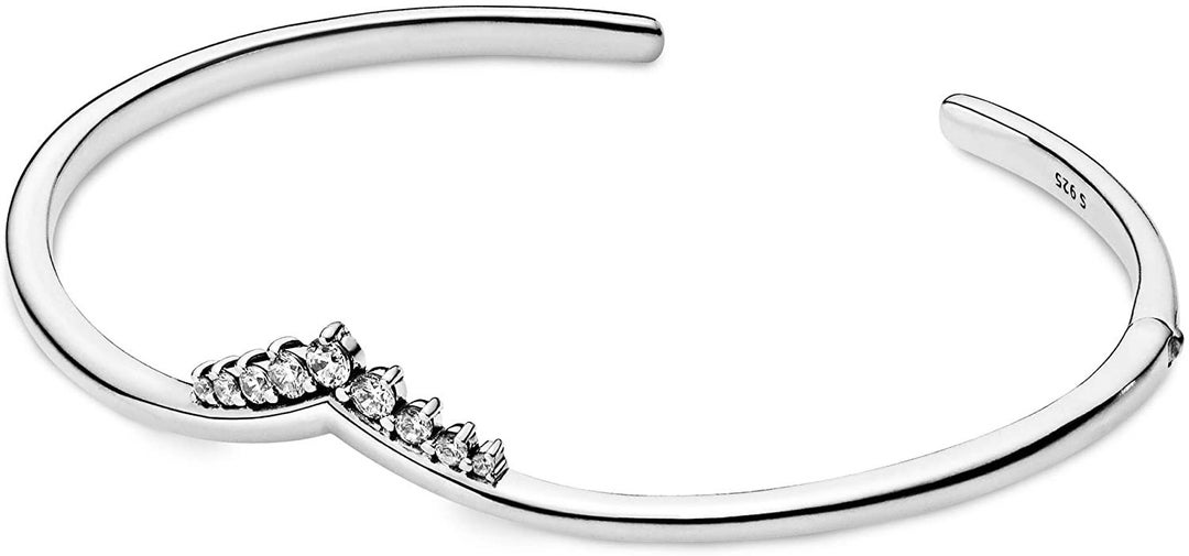 Pandora Tiara Wishbone Open Bangle S925 Sterling Silver Bracelet - Etsy UK