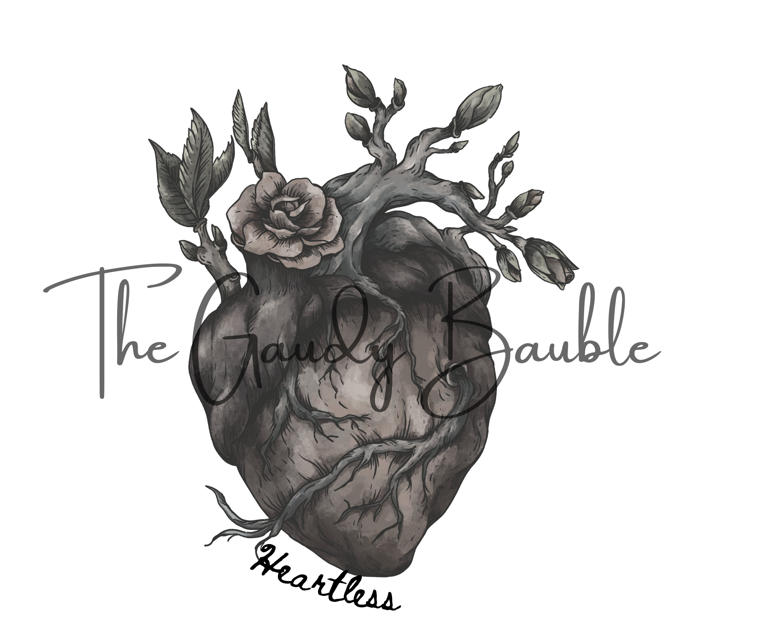Morgan Wallen Inspired Tattoo Design Heartless Etsy