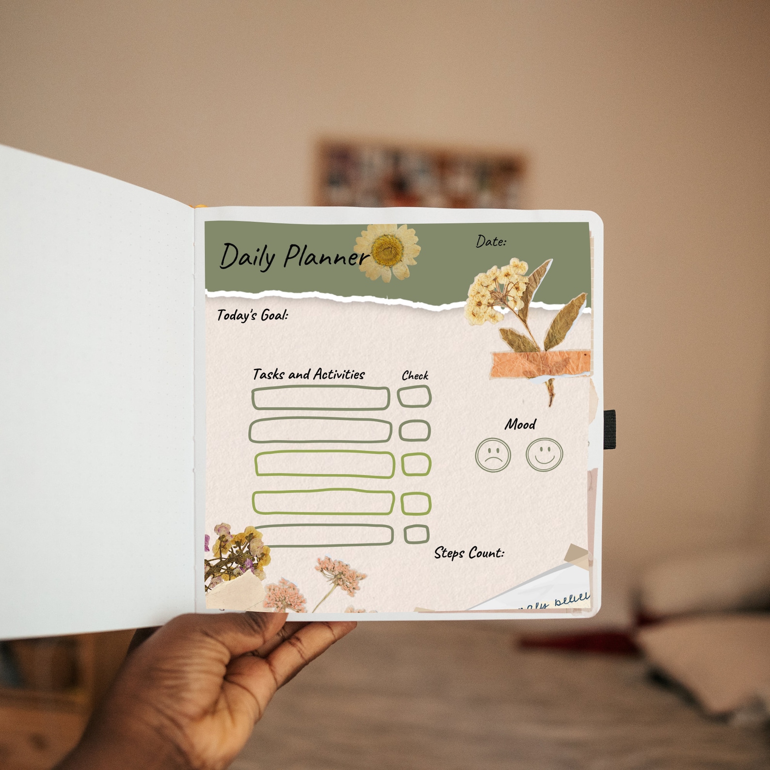 Digital Printable Daily Planner Download Immediately Daily Teen Floral ...