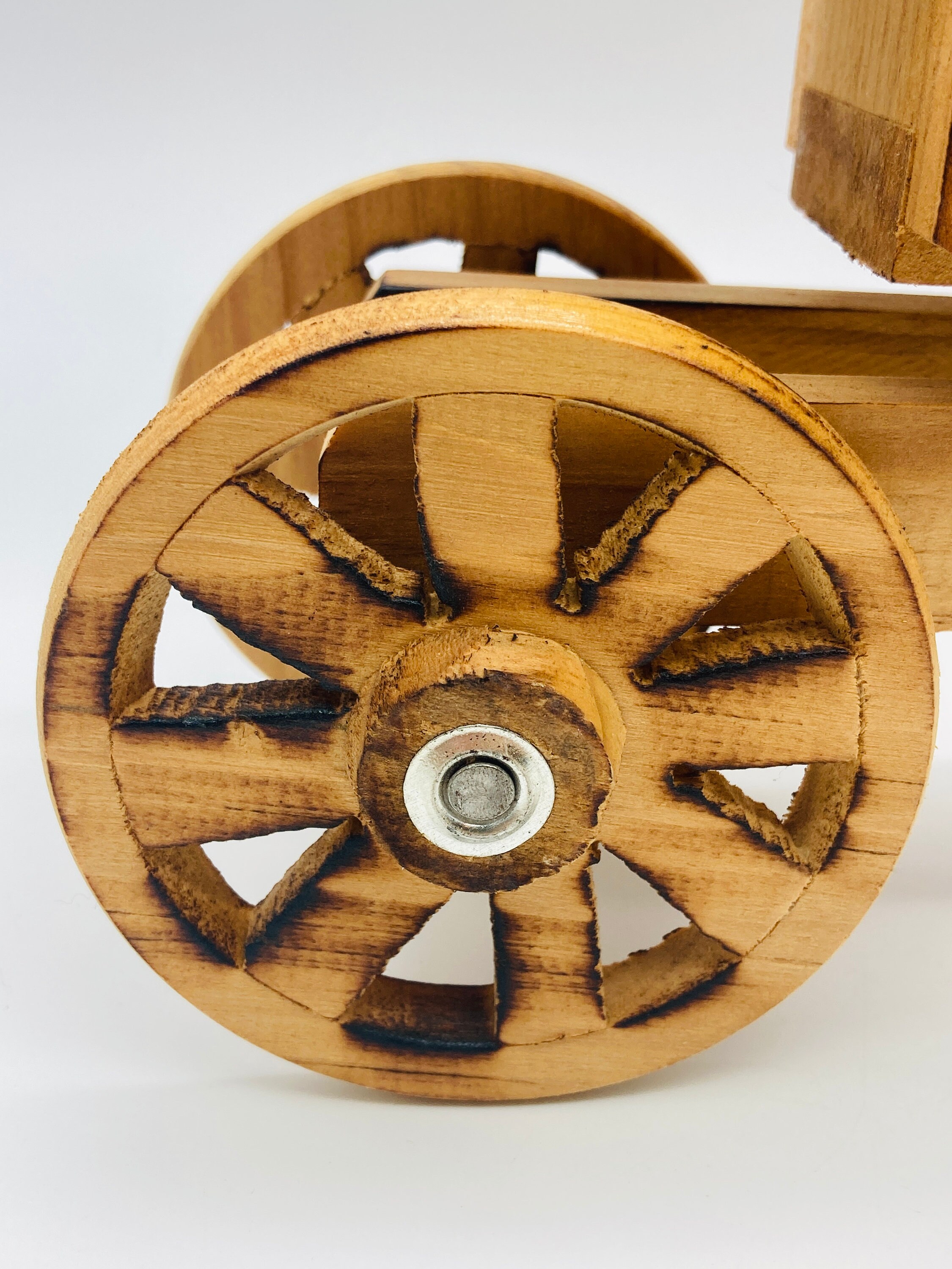 Vintage Stagecoach Handmade Wood Western Cowboy Wheels Turn Brown - Etsy