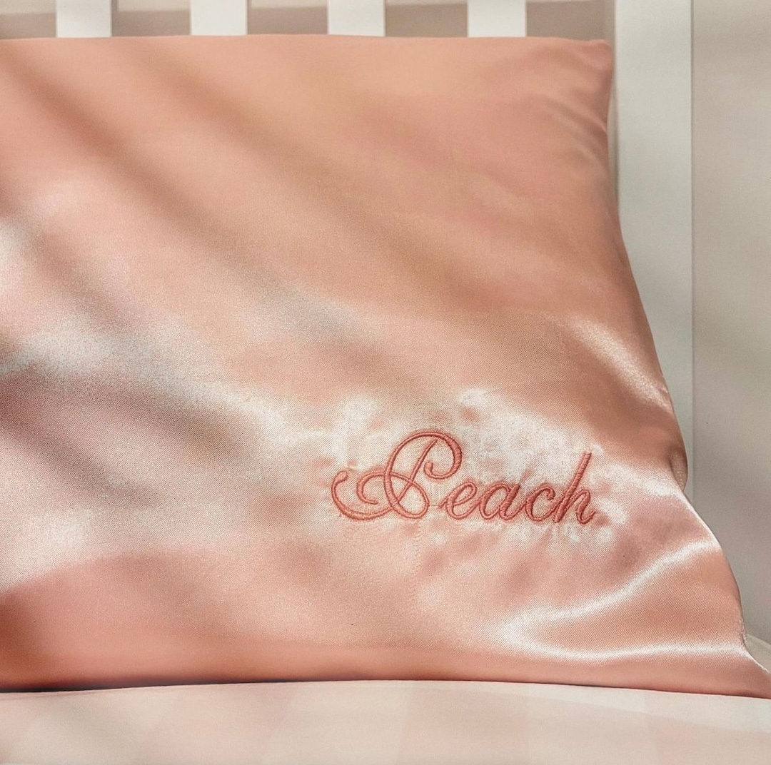 Satin Pillowcase, Custom Embroidered Pillowcase, Personalised Interiors ...