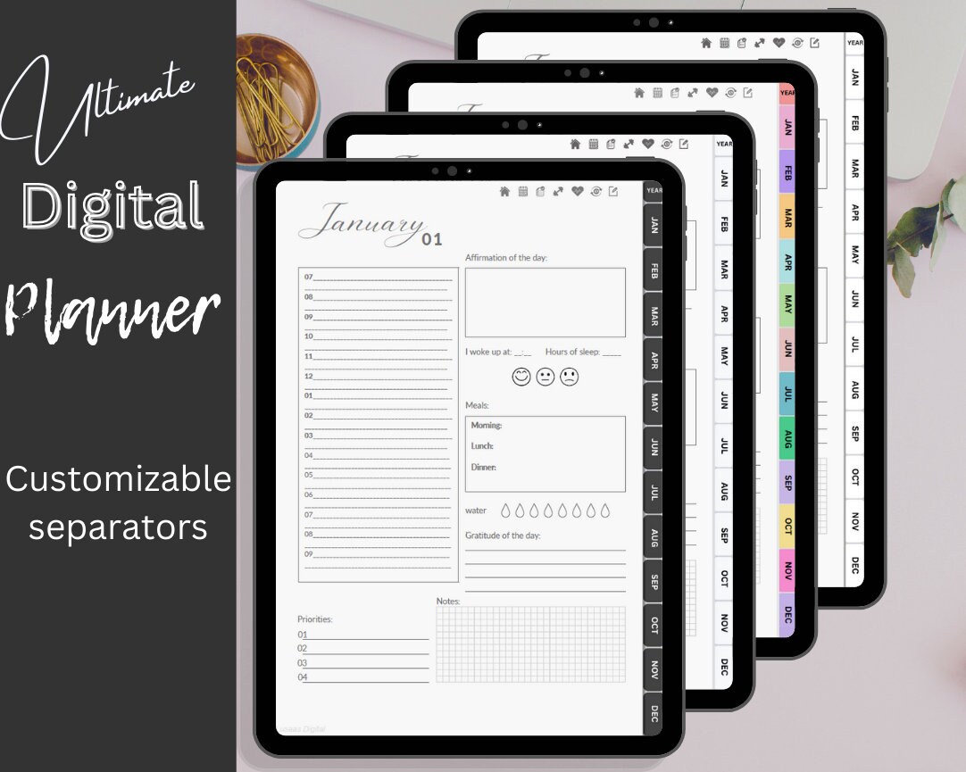 Goodnotes Planner 2024 Digital Planner 2024 & Undated - Etsy
