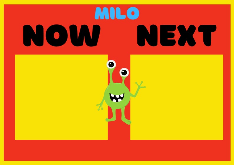 Kids A5 Printable Now and Next Board to-do List Personalised - Etsy UK