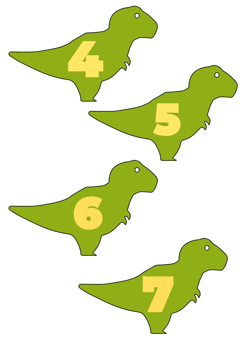 Kids Printable, Learn to Count, Dinosaur Counting Numbers, Count 1-20 ...