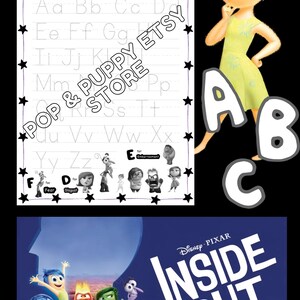 Kids A4 Printable Inside Out Alphabet Tracing Worksheet | Letter ...