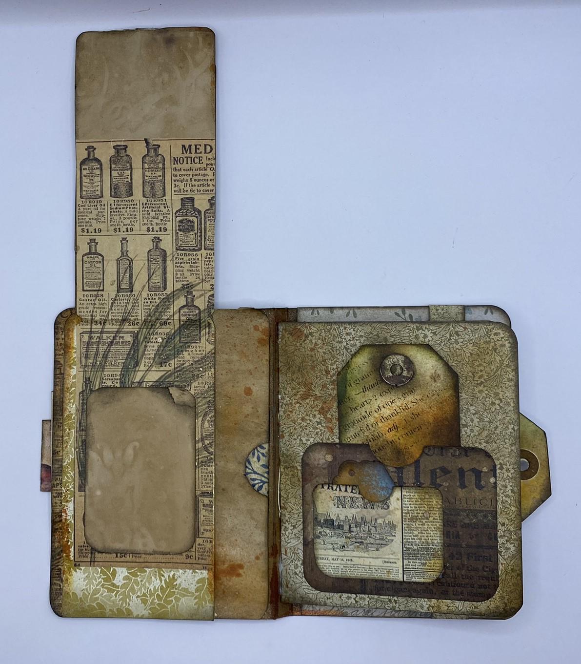 Vintage Style Art Journal Packed With Surprises, Hidden Pockets and ...