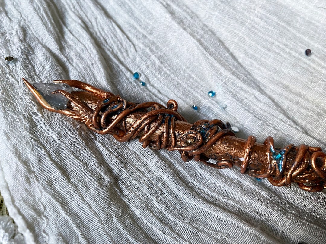 Handmade Magic Crystal Wand, Great for Cosplay or Ritual - Etsy