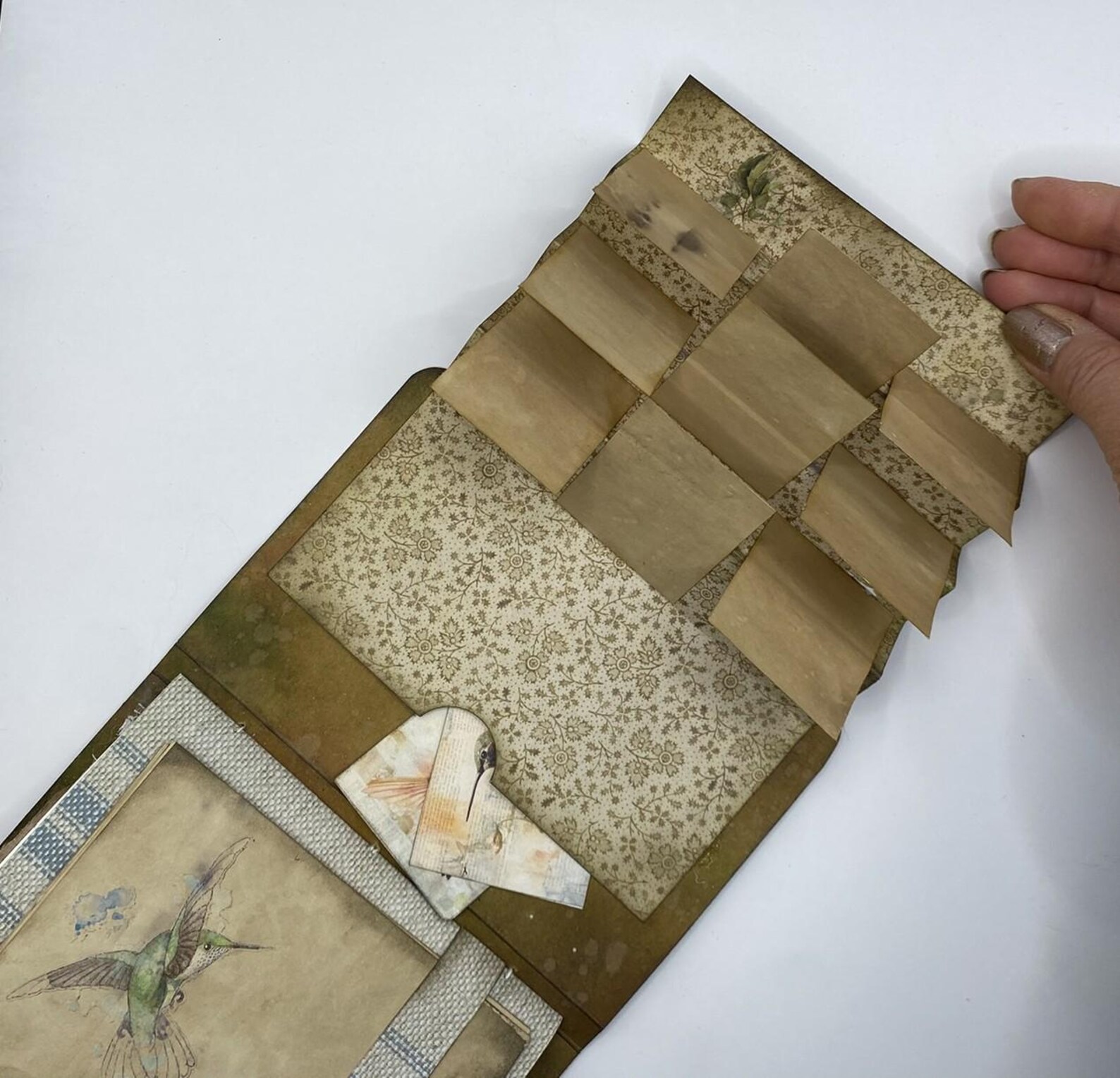 Handmade Vintage Botanical-style Art Journal With Hidden Tuck Spots ...