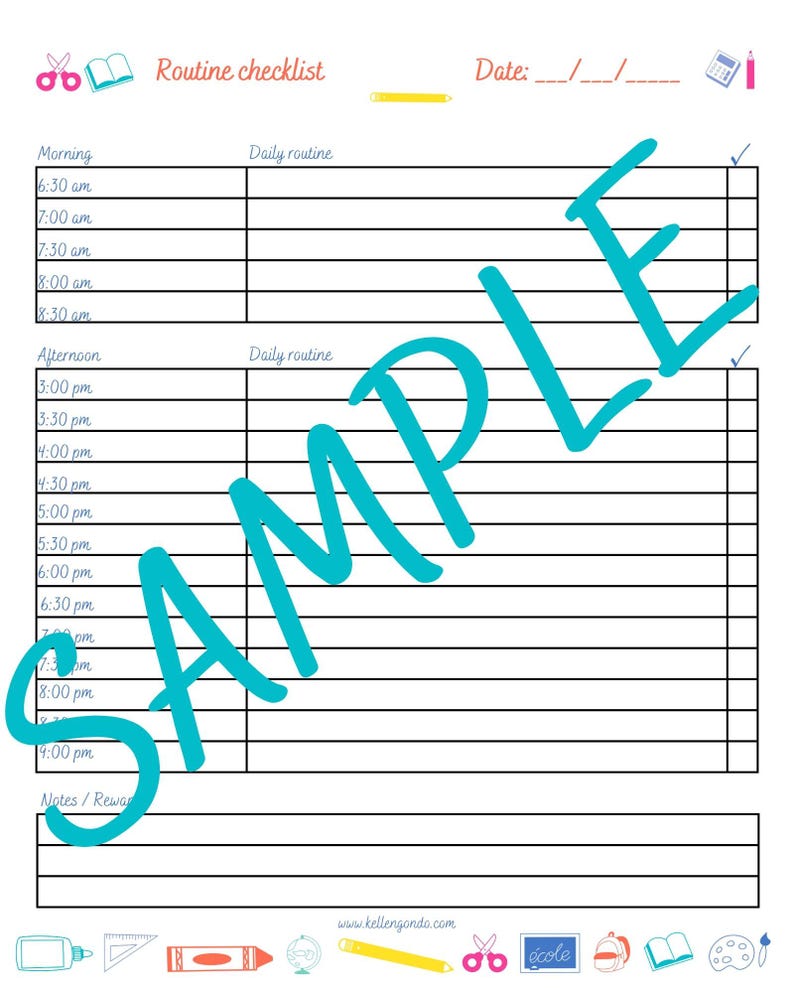 Back to School Family Planner | Printable | Digital Download - Etsy