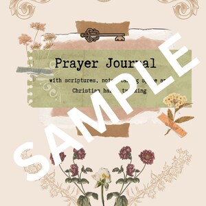 Printable Prayer Journal With Scriptures, Notes Taking Space and ...