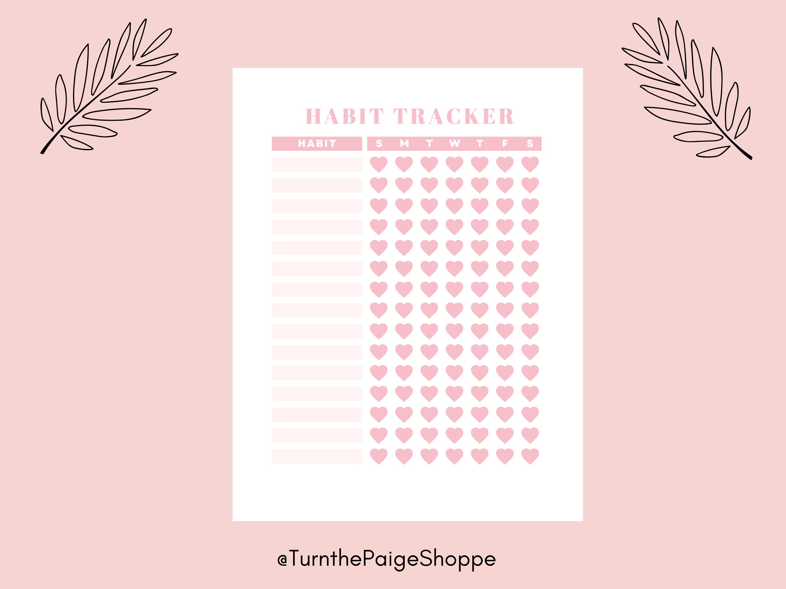 Habit Tracker 7 Day Productivity Tracker - Etsy