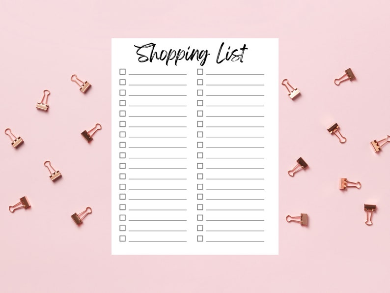 Grocery List | Printable | Digital Download - Etsy