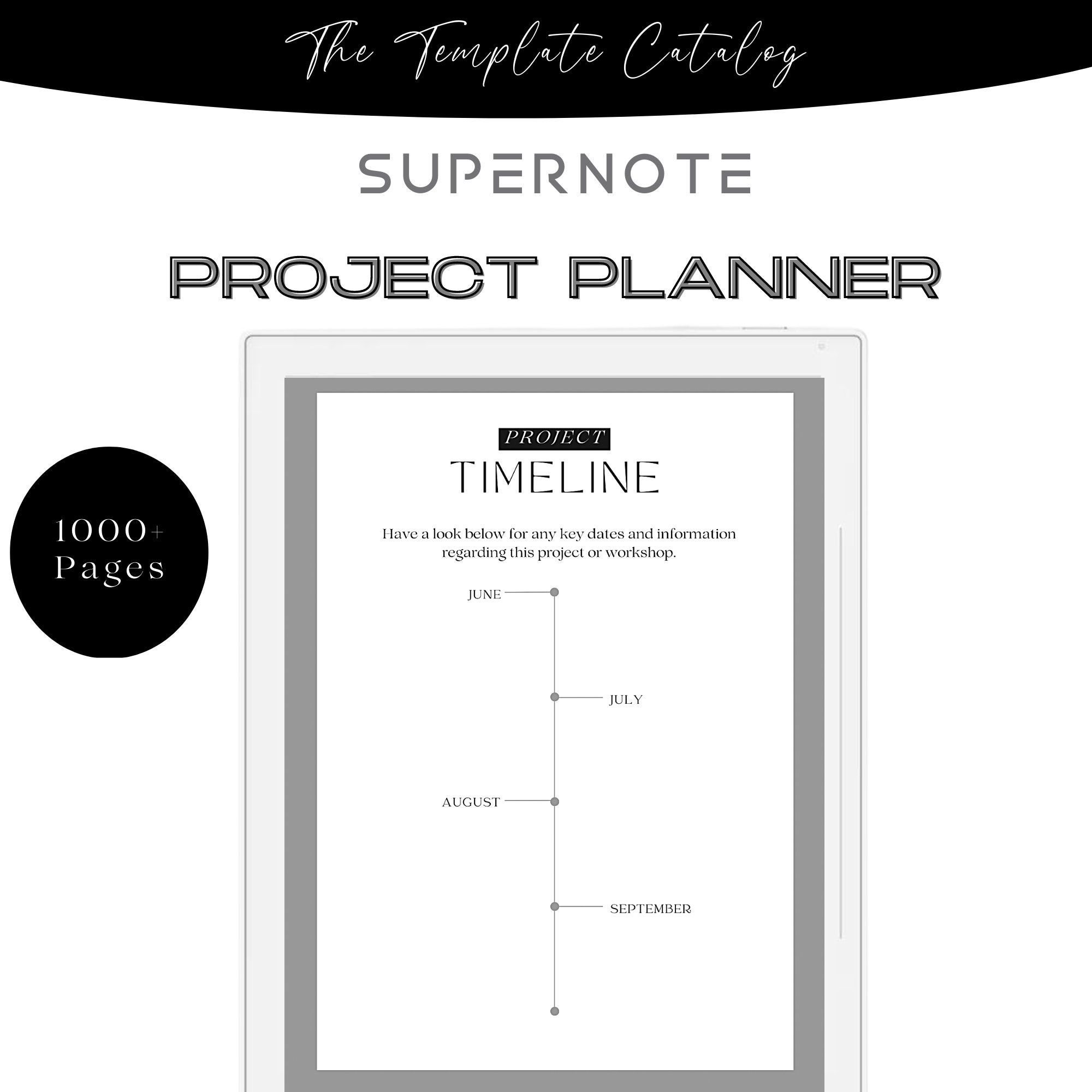 Supernote Template A5x/a6x 2023 Project Planner - Etsy Australia