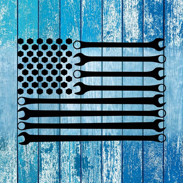 Wrench American Flag - Etsy