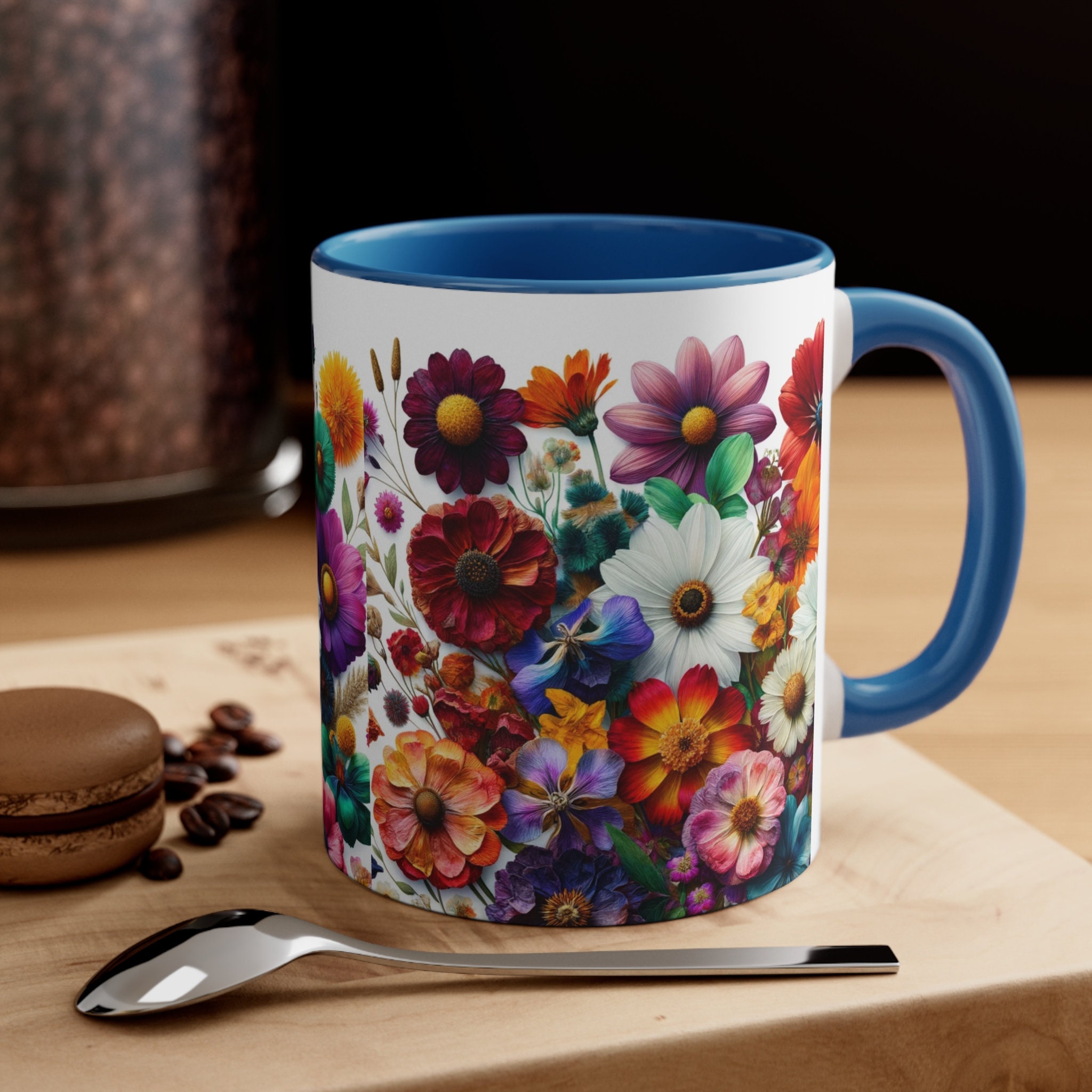 Floral Flower Ceramic, Mug 11oz, Popular Trending Etsy Gift Idea ...